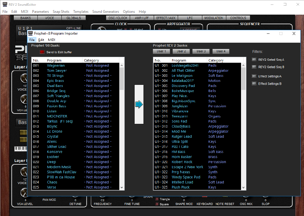 Prophet ’08 to REV 2 Program Converter